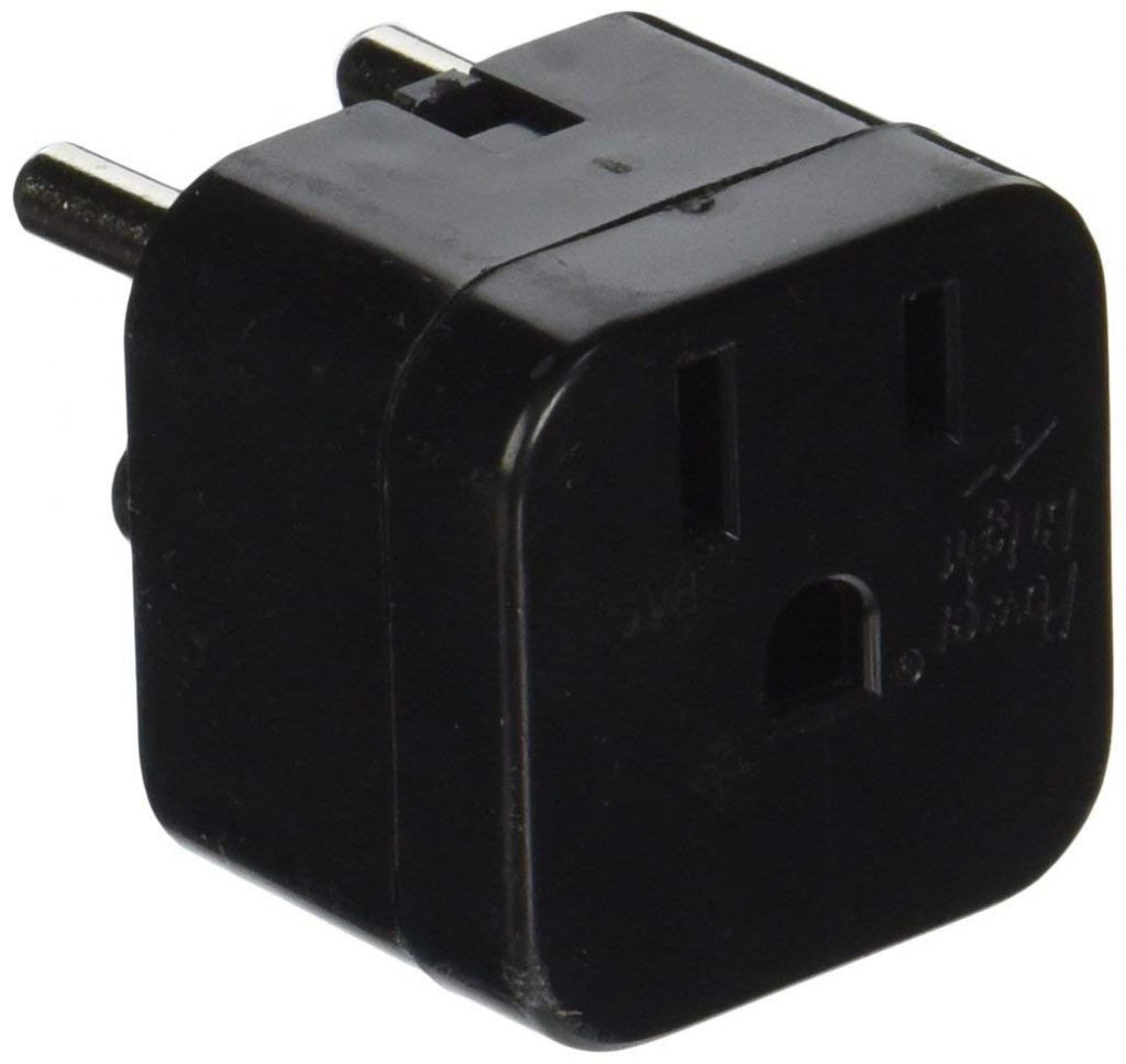 PB-11 - North American Input to 3 Round Pin Grounded Plug Adapter ...